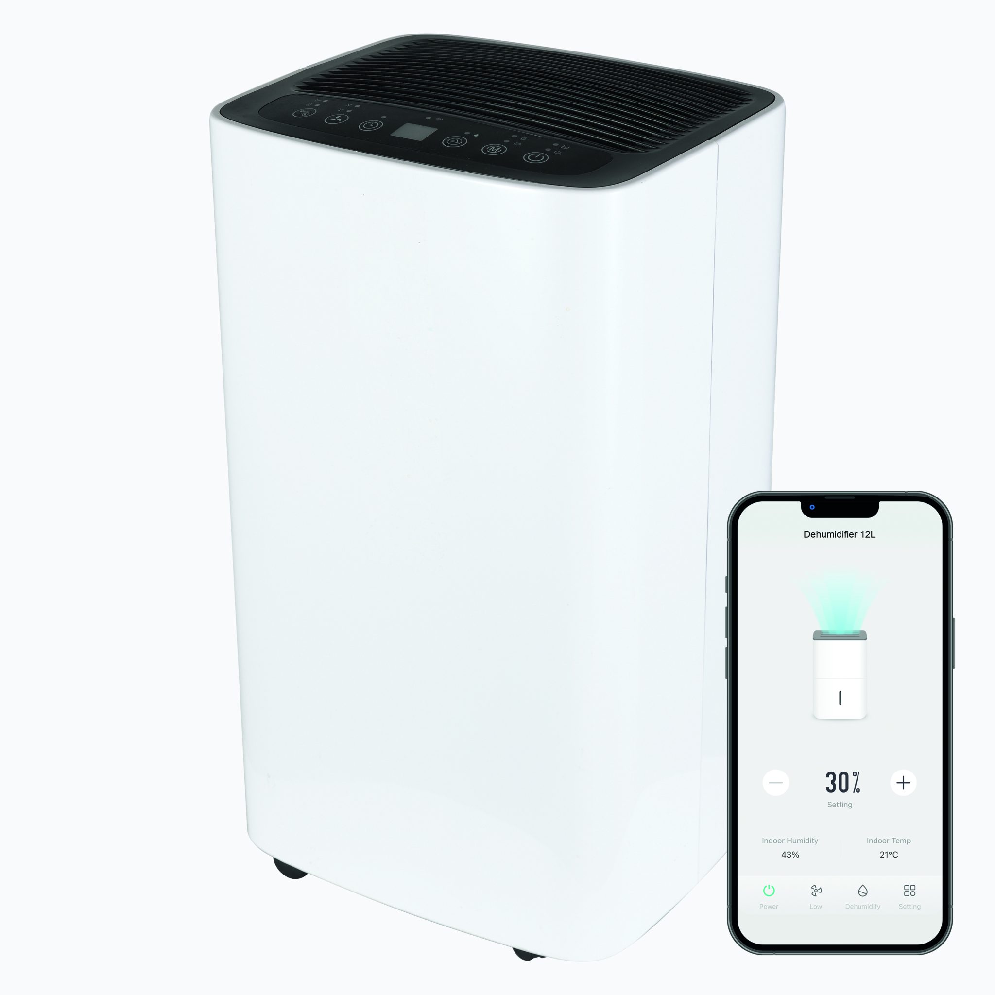 TCP Smart 12L Wi-Fi Dehumidifier – With HEPA Filter to Reduce Damp ...