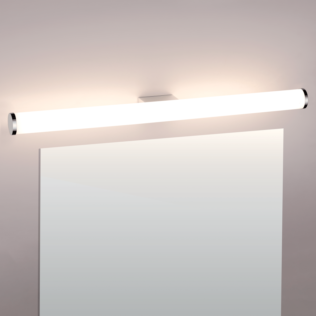 TCP White 600mm IP44 Tubular Mirror Bathroom Wall Light 12W | TCP