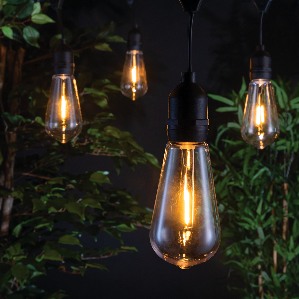 TCP 10m Warm White Squirrel Cage Garden String Lights | TCP